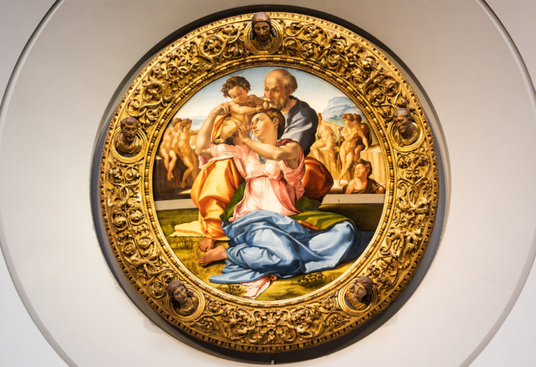 Die Heilige Familie, Tondo Doni (Michelangelo) | Renaissance